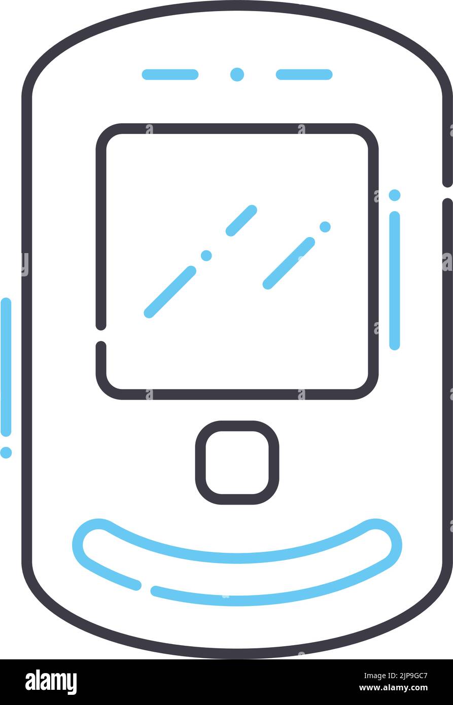 telephone line icon, outline symbol, vector illustration, concept sign ...