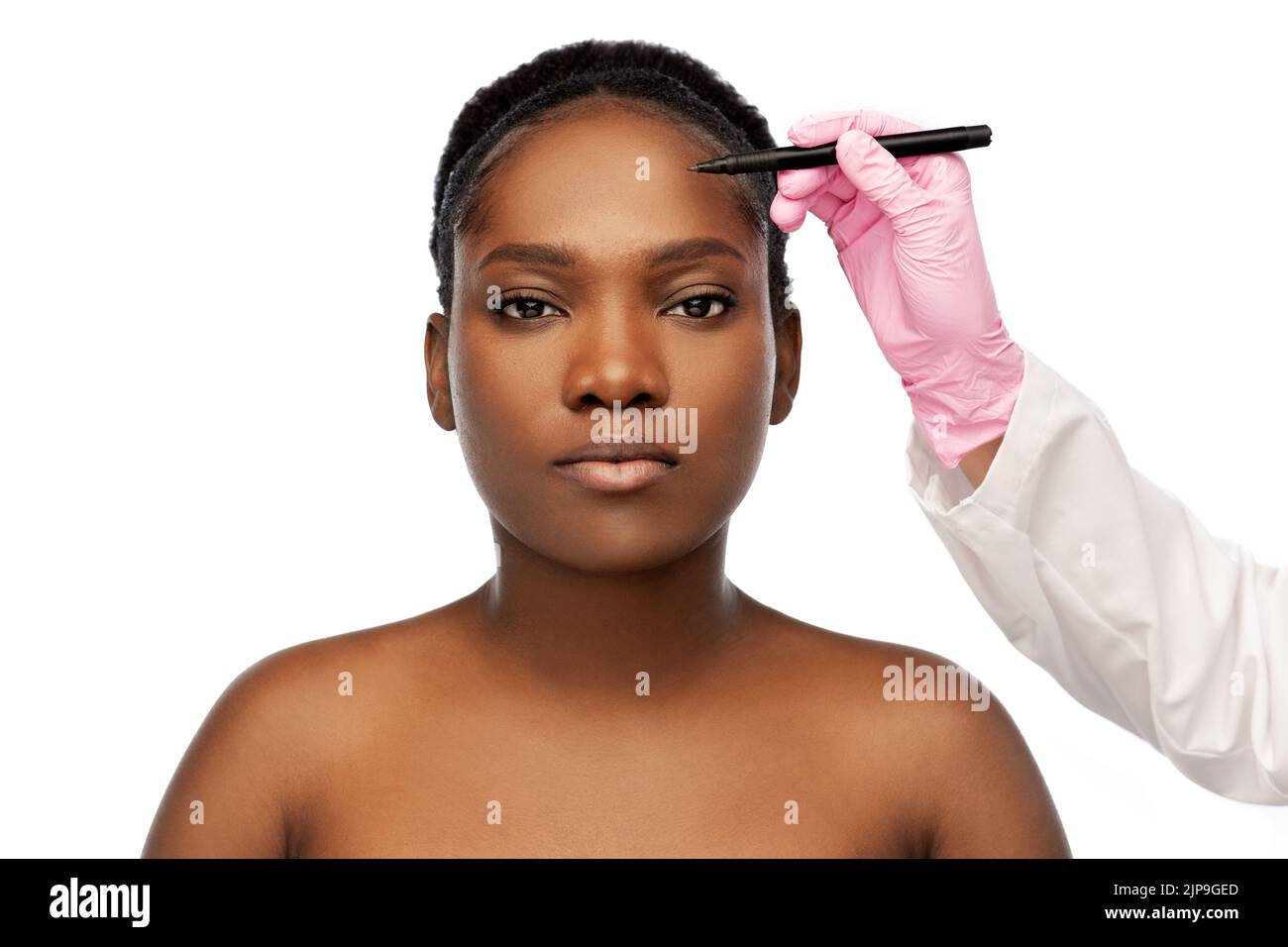 Face plastic surgery marker hi-res stock photography and images - Alamy