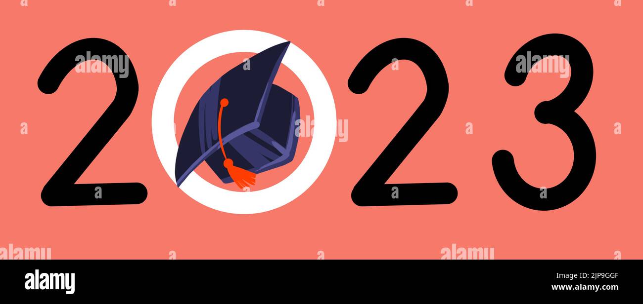 Class of 2023 handwritten typography. Education. Students 2023 class ...