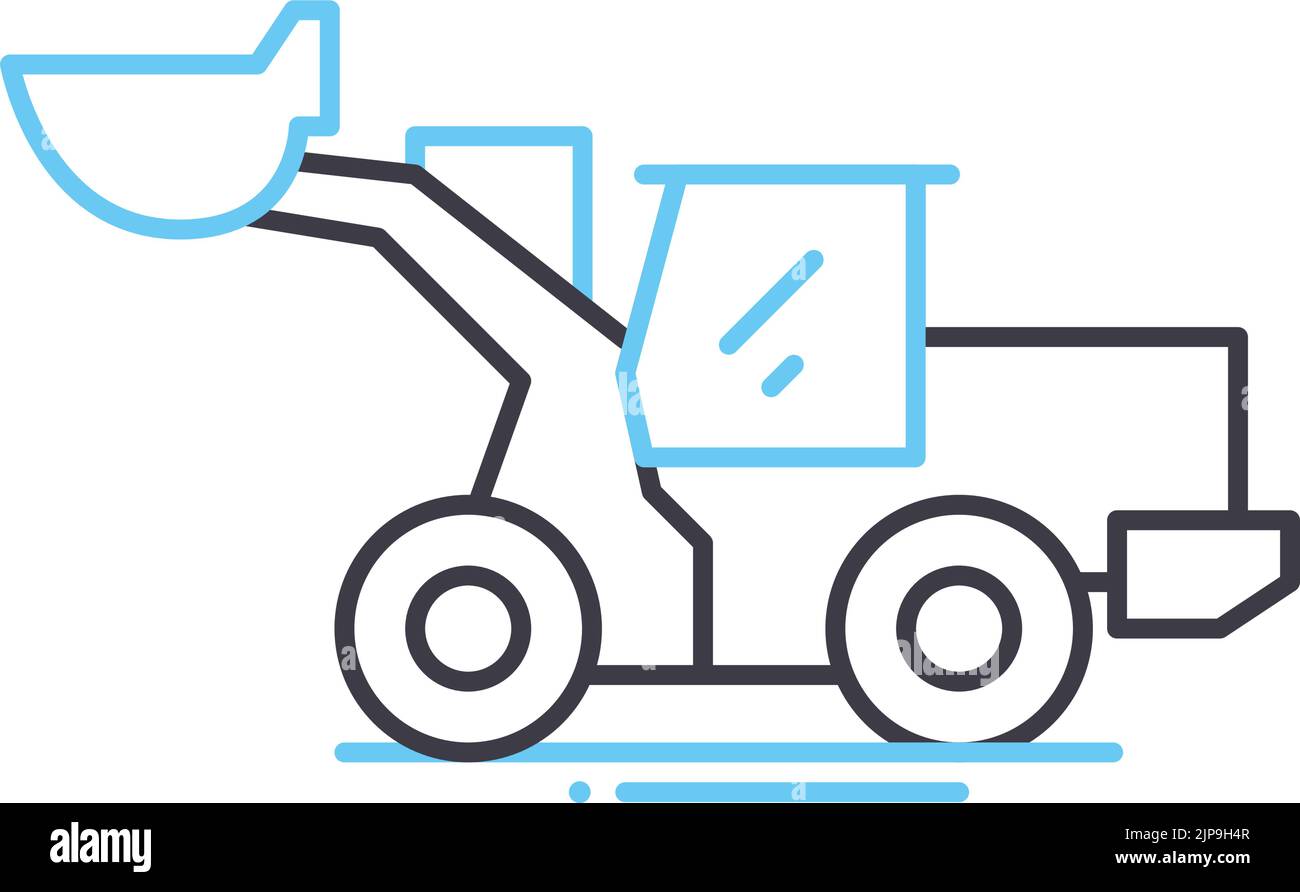 Wheel loader vector hi-res stock photography and images - Alamy