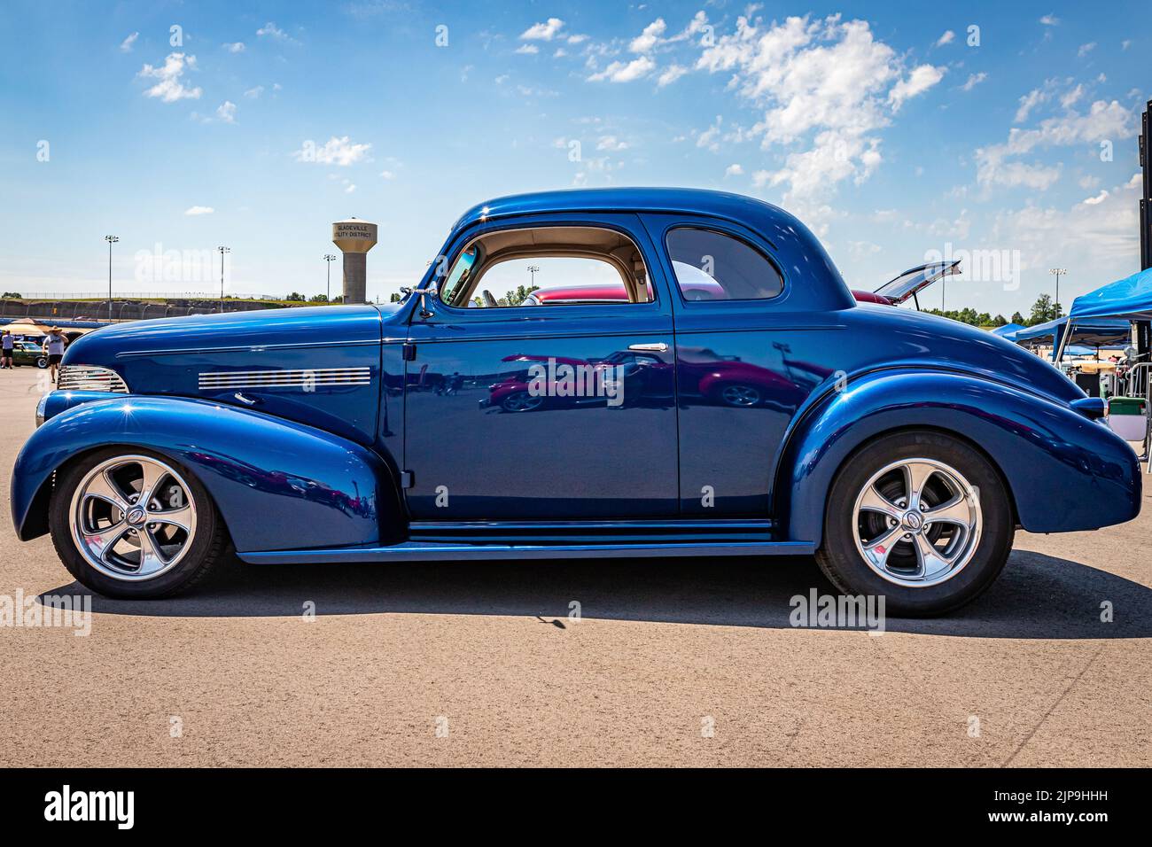 Lebanon, TN - May 13, 2022: Low perspective side view of a 1939 ...