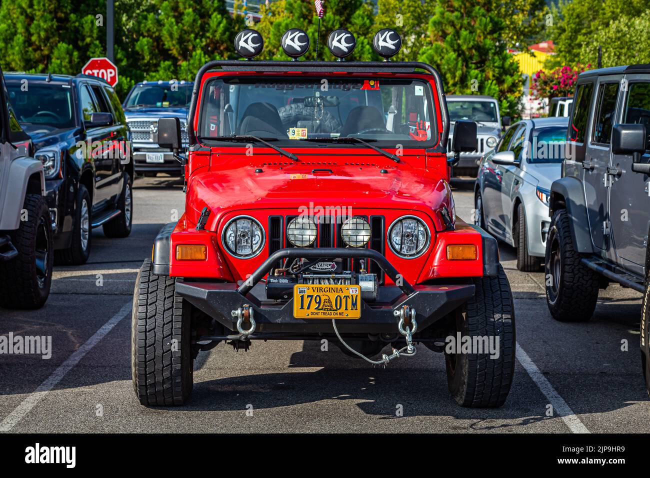 Pigeon Forge, TN - August 25, 2017: Modified Jeep Wrangler TJ Soft Top ...