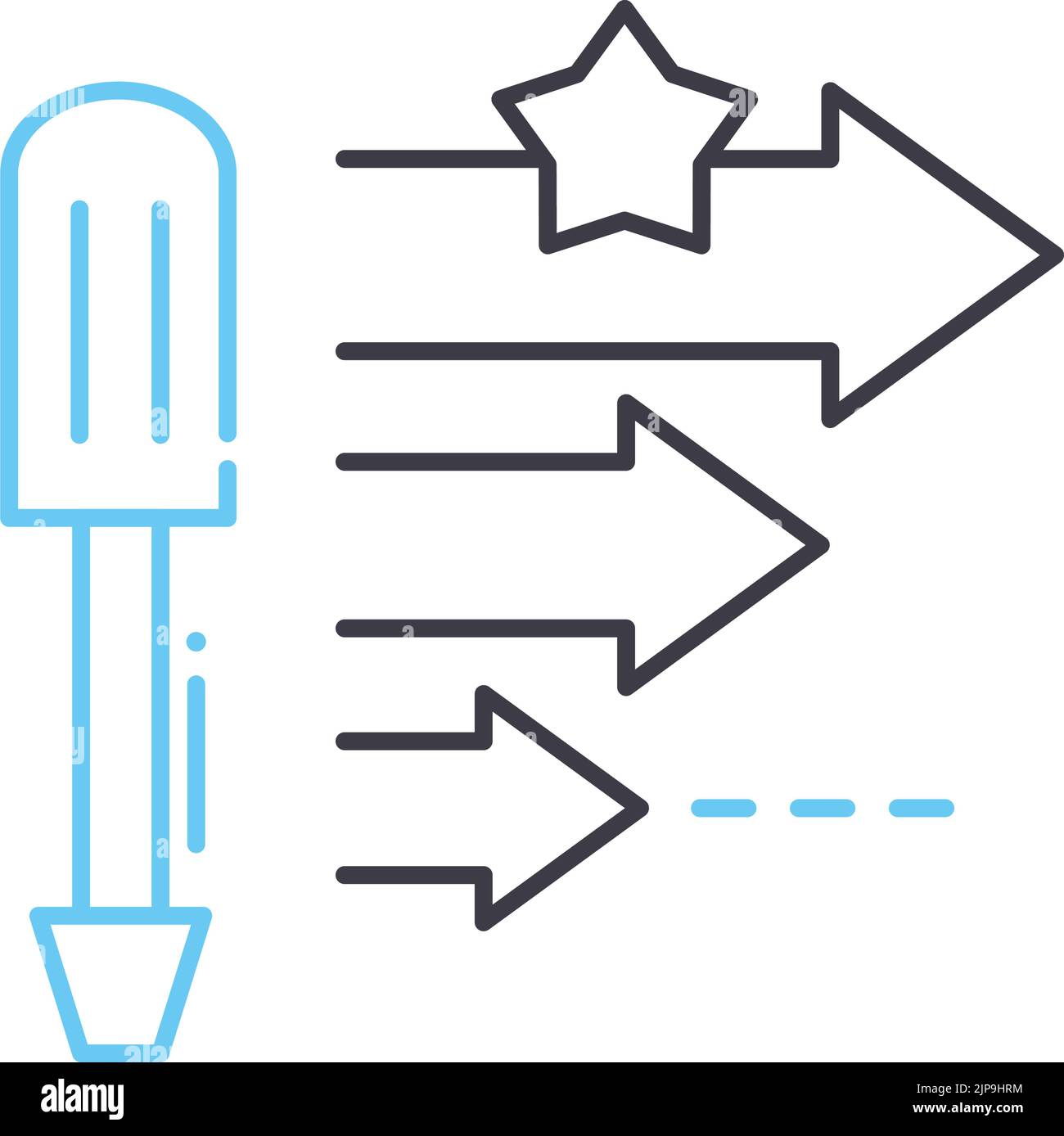 Skills Development Line Icon Outline Symbol Vector Illustration Concept Sign Stock Vector