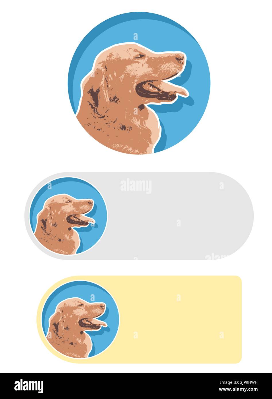 Golden retriever breed artwork hi-res stock photography and images - Alamy