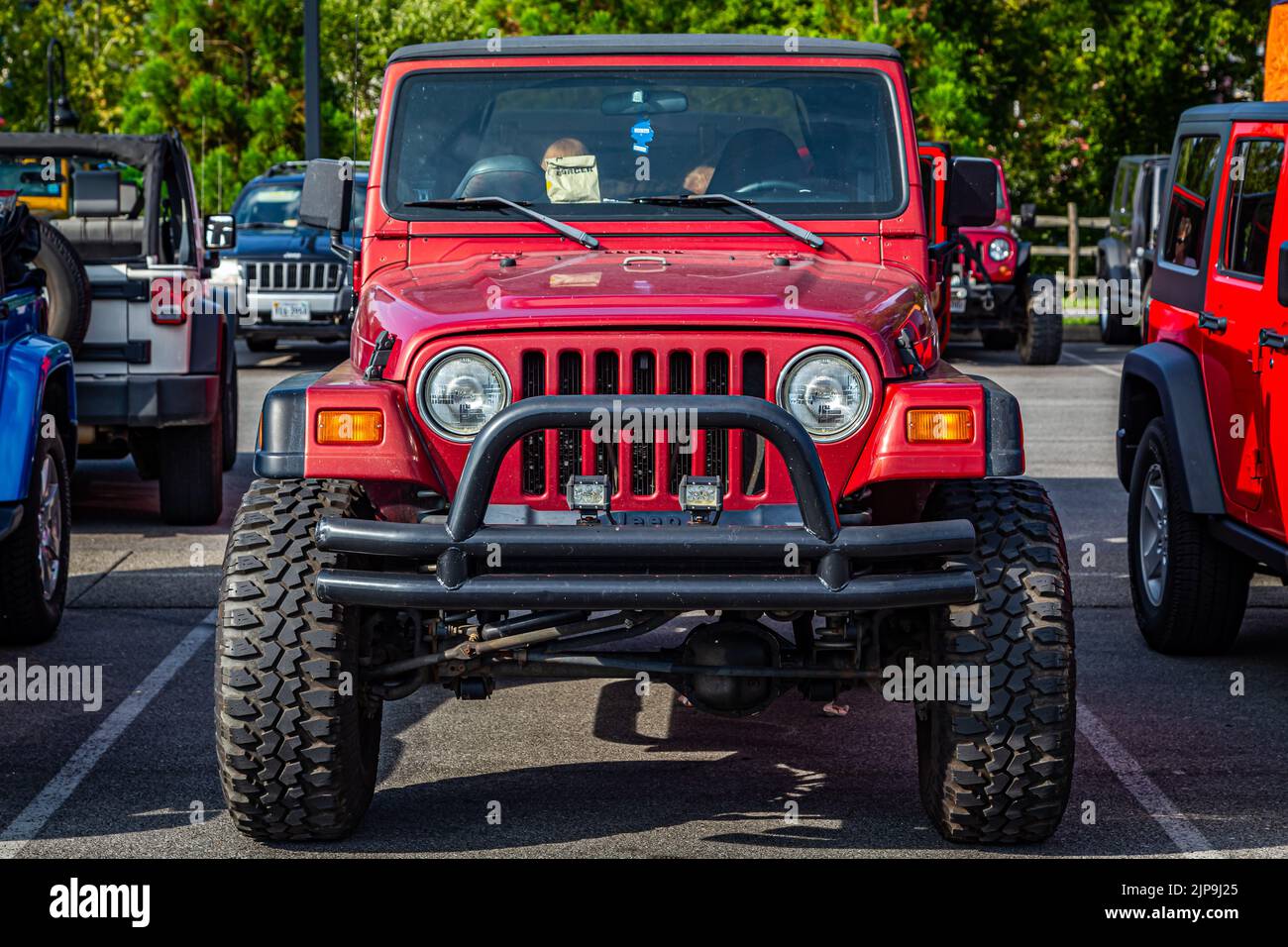 Pigeon Forge, TN - August 25, 2017: Modified Jeep Wrangler TJ Soft Top ...
