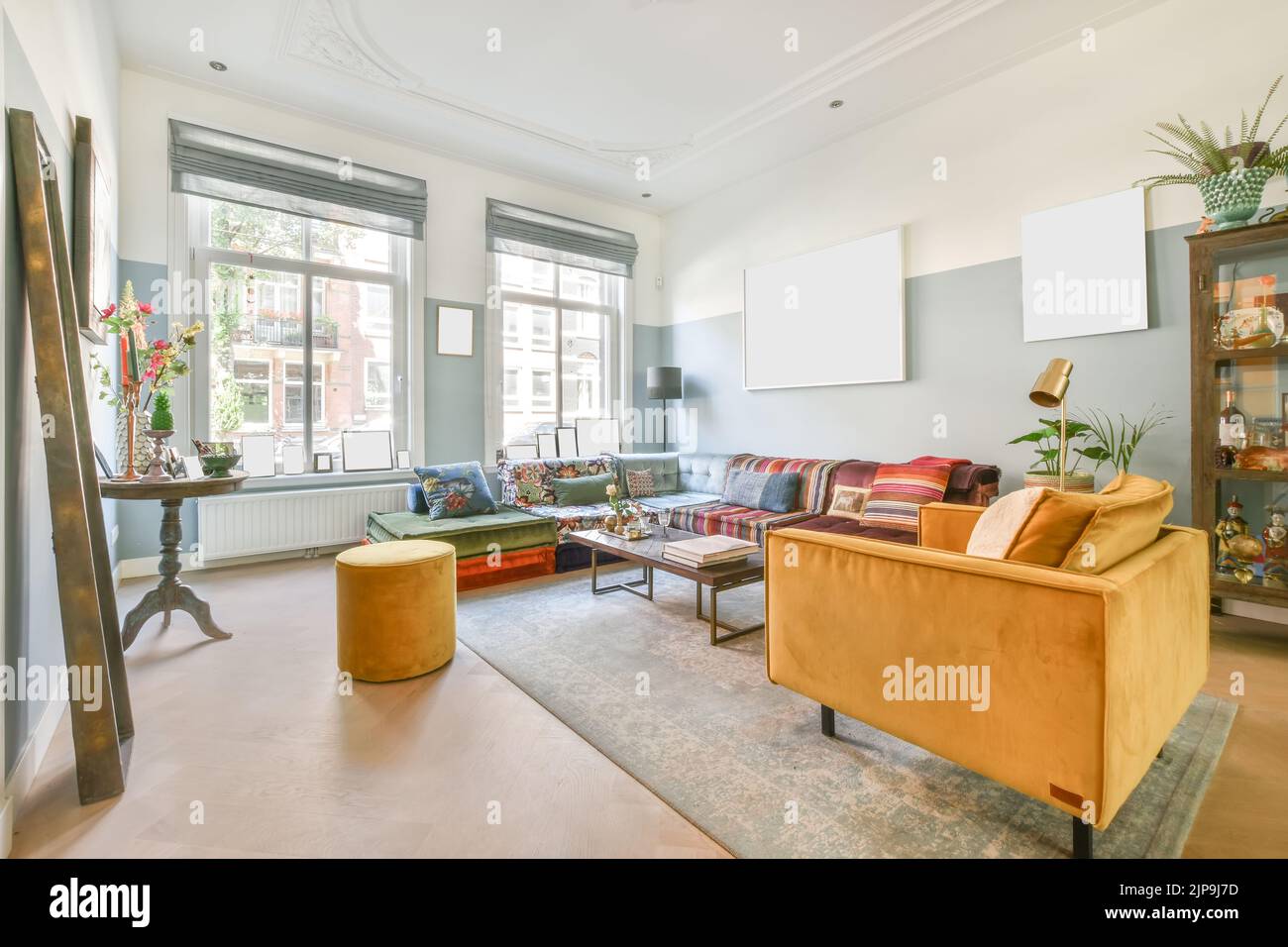 sofa, living room, interior, couch, living rooms, interiors Stock Photo ...