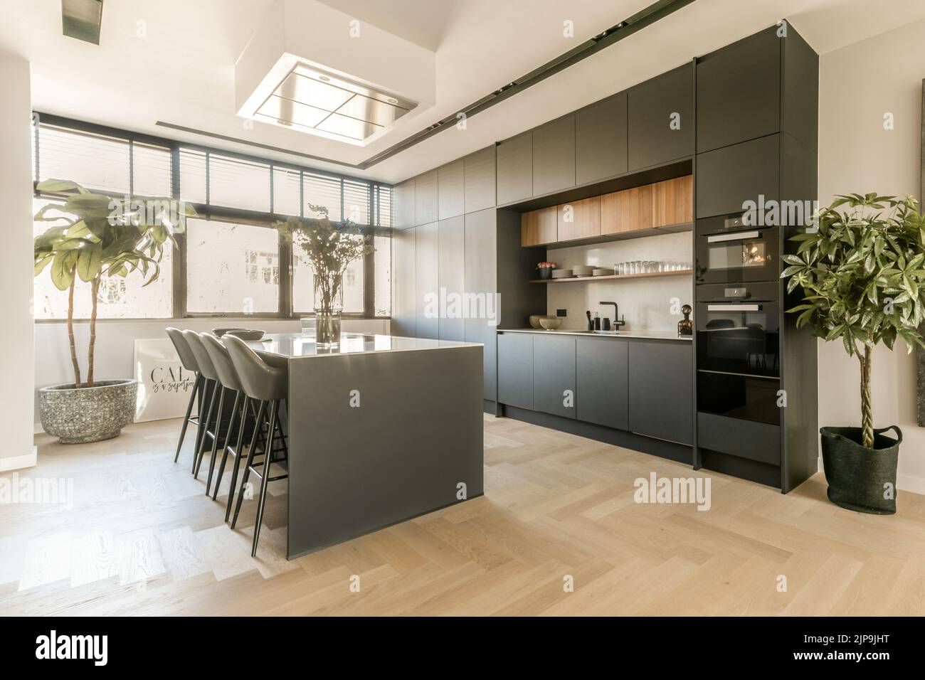 kitchen, built in kitchen, kitchen island, kitchens Stock Photo - Alamy