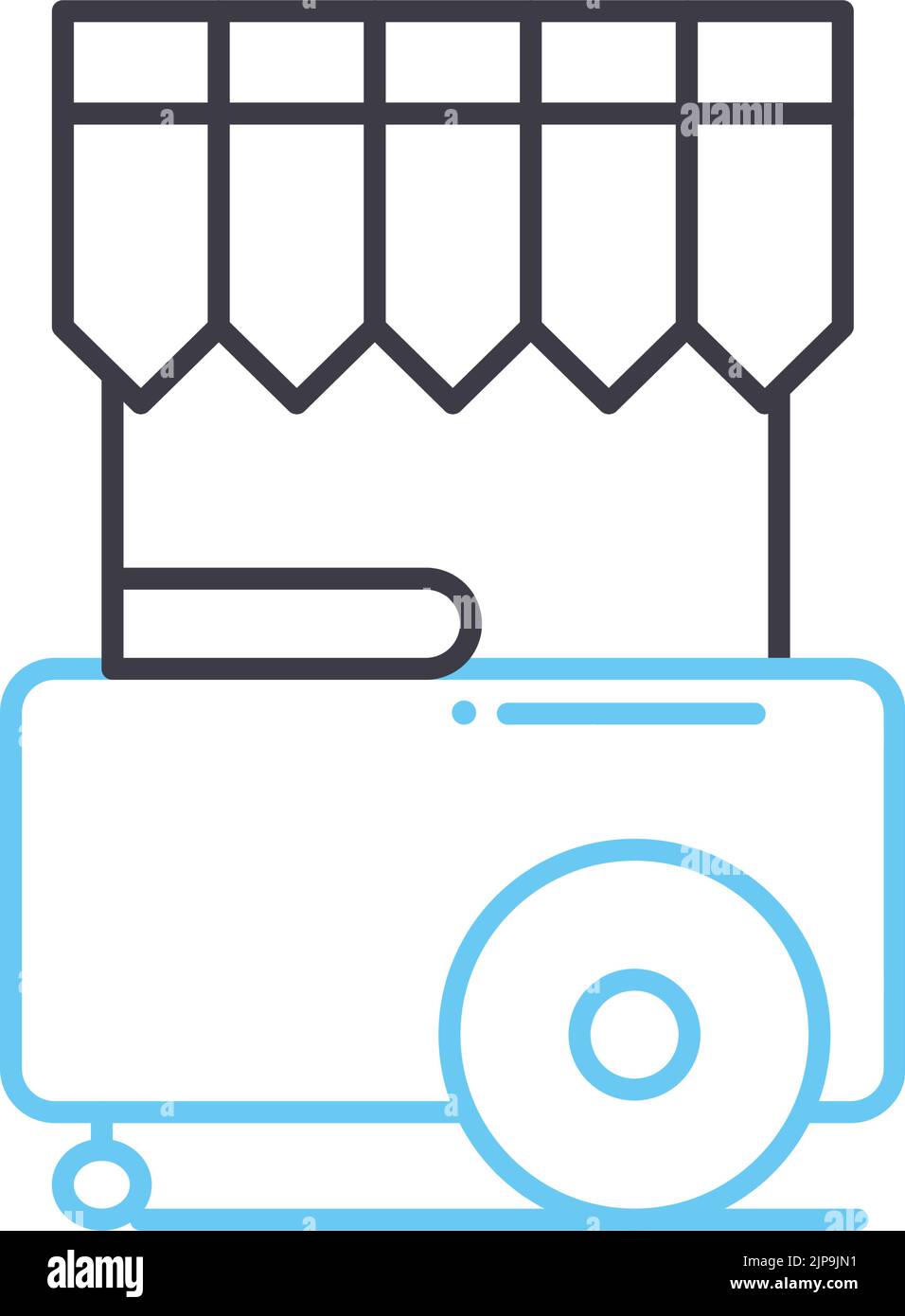 Trolley food home Stock Vector Images - Alamy