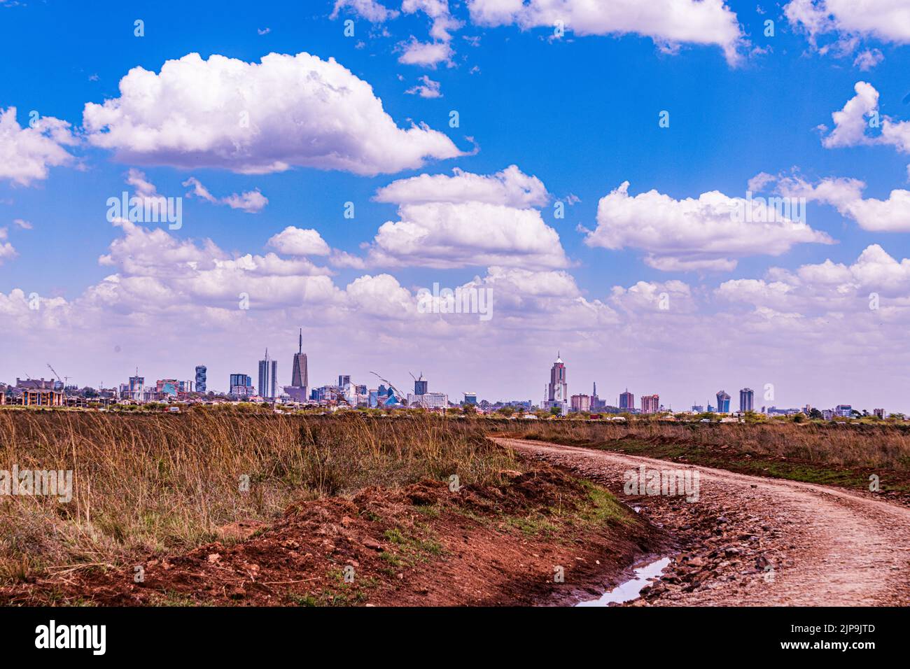 Nairobi Cityscape Capital City Of Kenya Modern Skyline Skyscrapers High ...