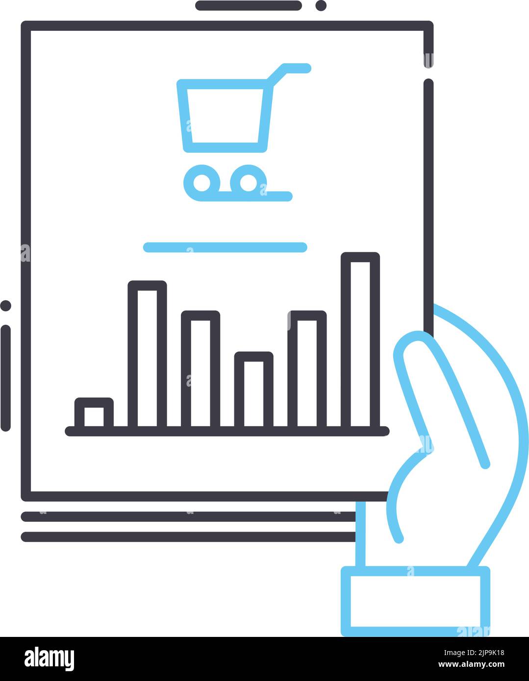 Strategy Marketing Line Icon Outline Symbol Vector Illustration Concept Sign Stock Vector