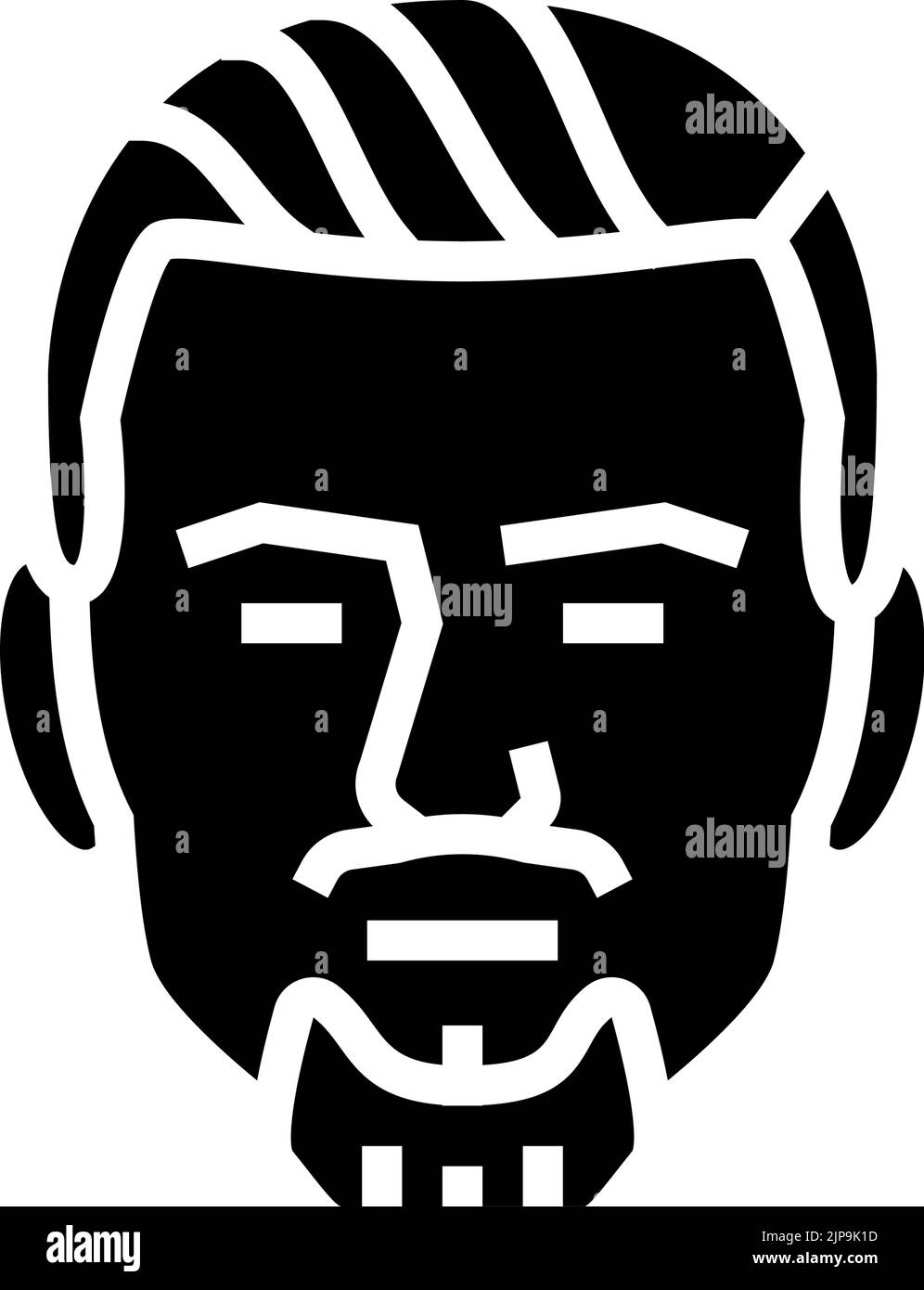 Portrait man moustache goatee Cut Out Stock Images & Pictures - Alamy