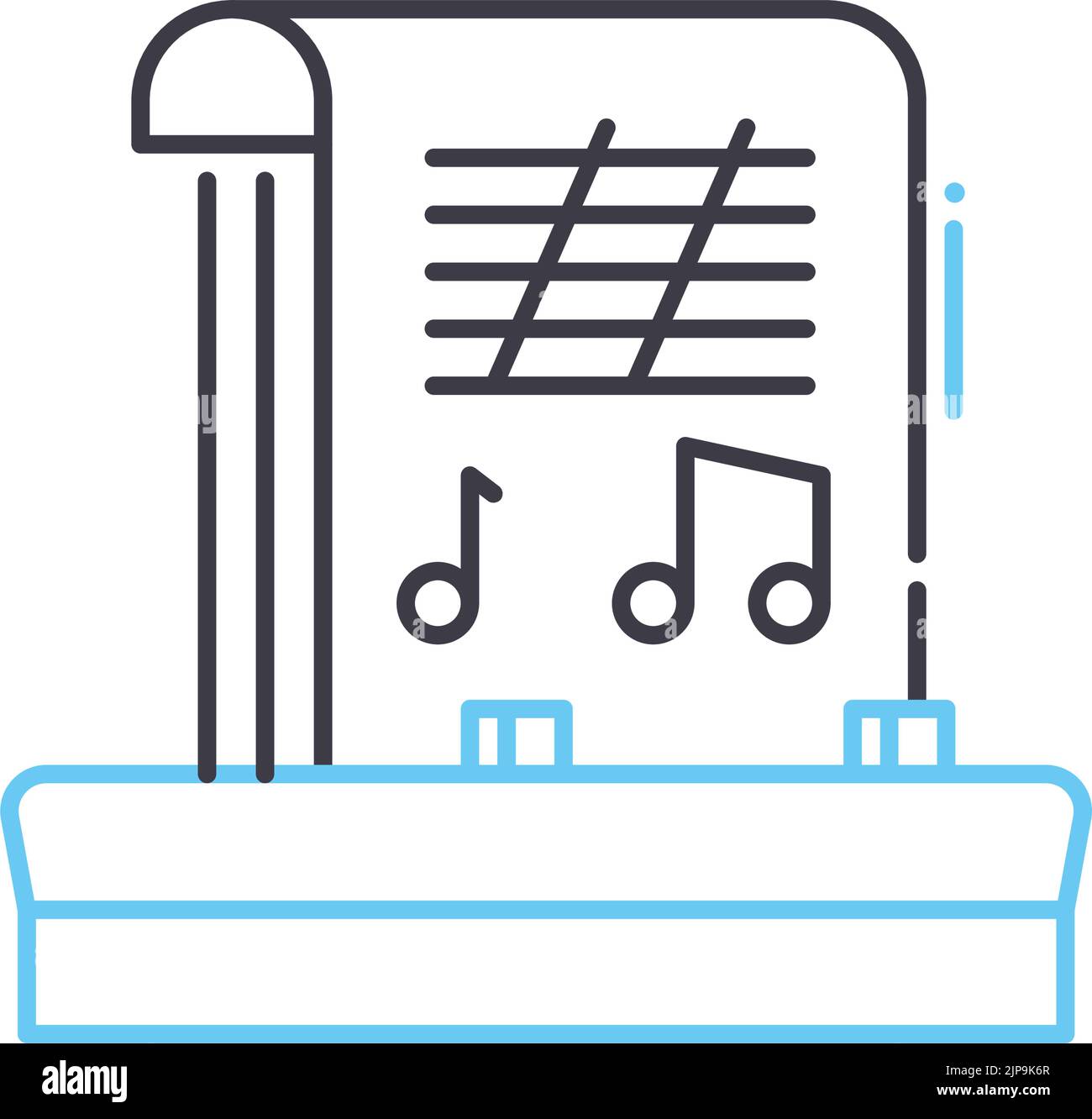 Music notes outline Stock Vector Images - Alamy