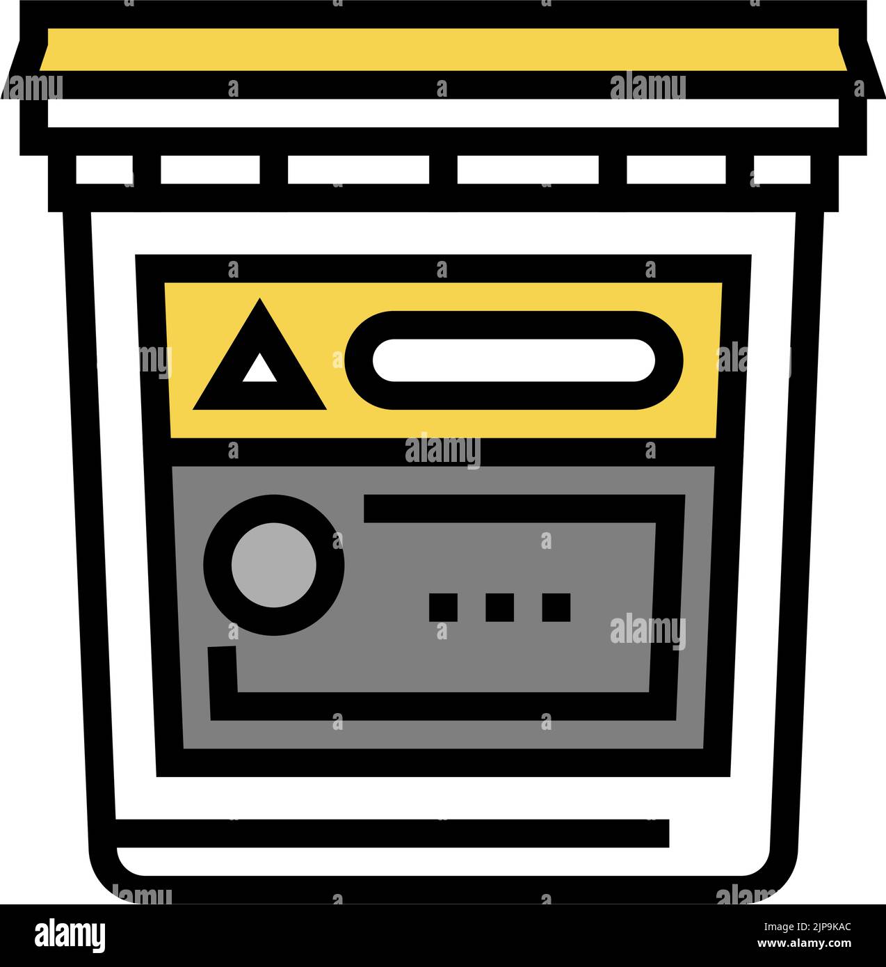 concrete tool repair color icon vector illustration Stock Vector Image ...