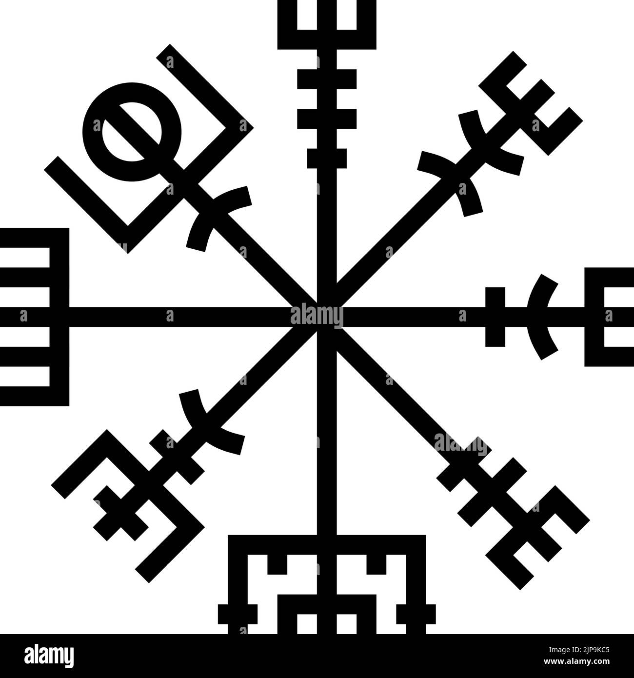 emblem viking color icon vector illustration Stock Vector Image & Art ...