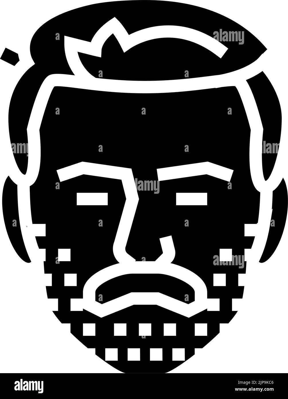 Beardstache Stock Vector Images - Alamy