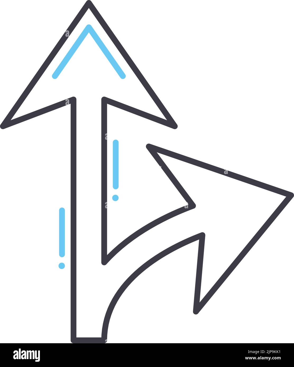 traffic signs line icon, outline symbol, vector illustration, concept ...