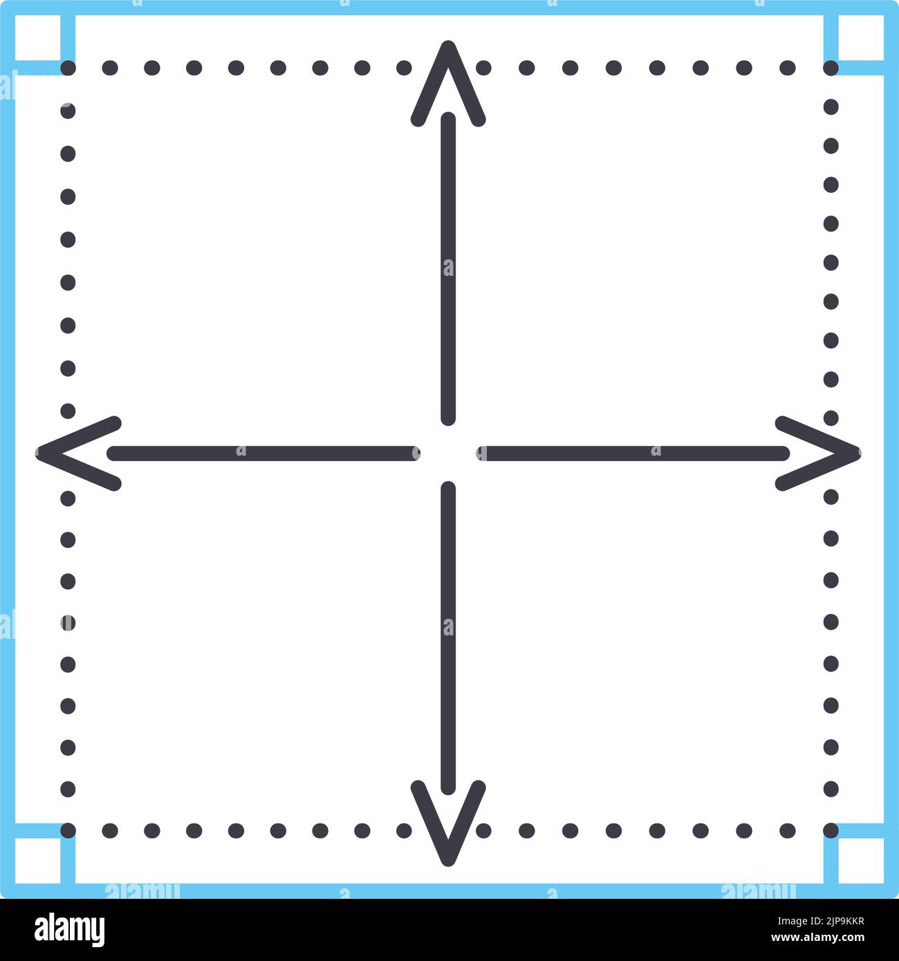 scaling tool line icon, outline symbol, vector illustration, concept sign Stock Vector Image ...