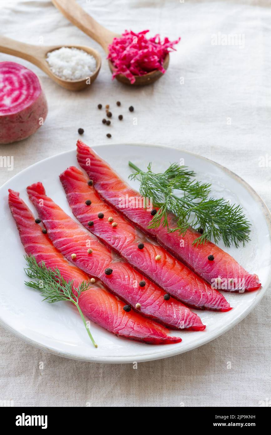 Lachs Mit Rote Bete