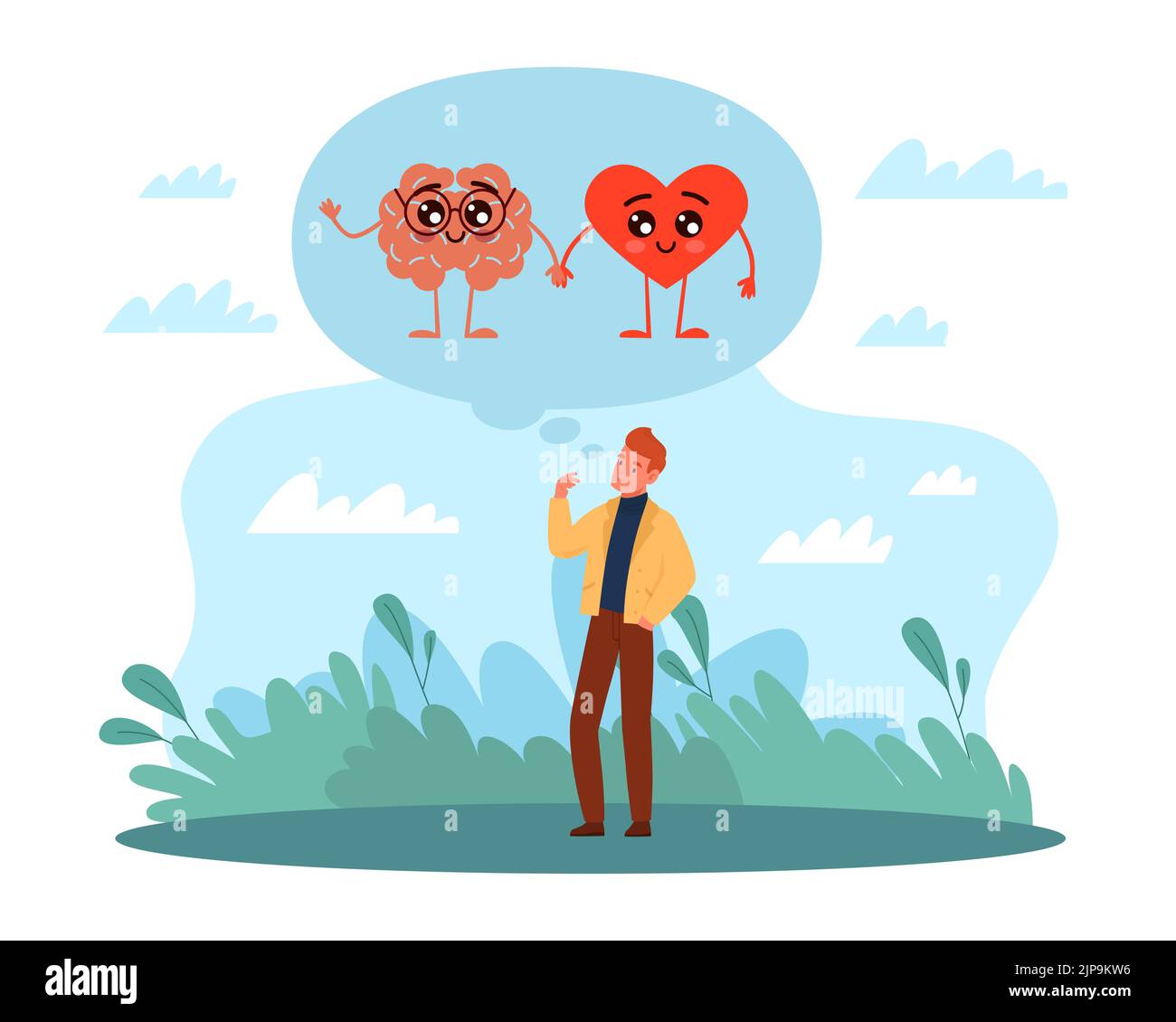 Psychological connection Stock Vector Images - Alamy