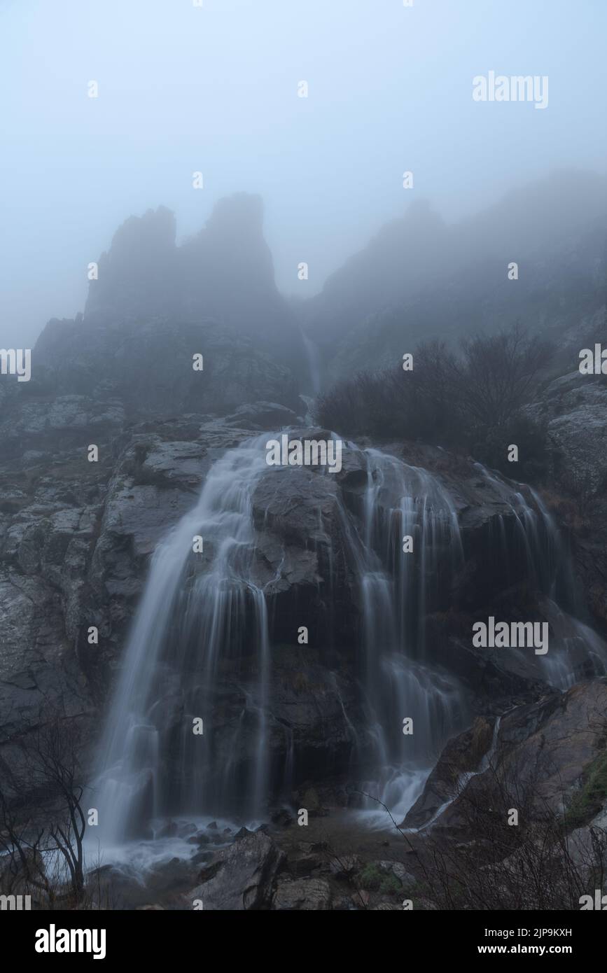 waterfall, chorrera de los litueros, cascade, waterfalls Stock Photo ...