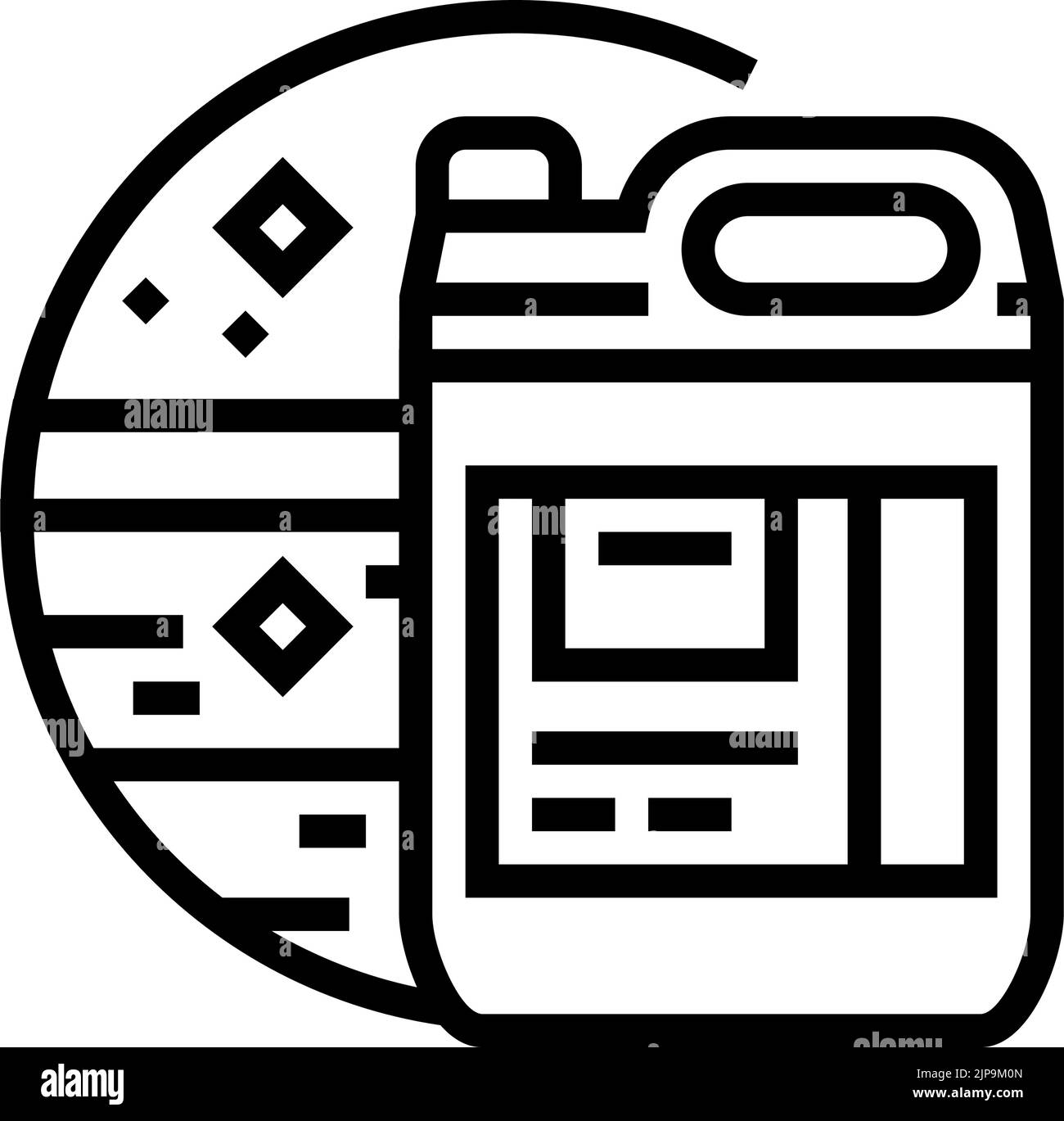 floor cleaner detergent line icon vector illustration Stock Vector ...