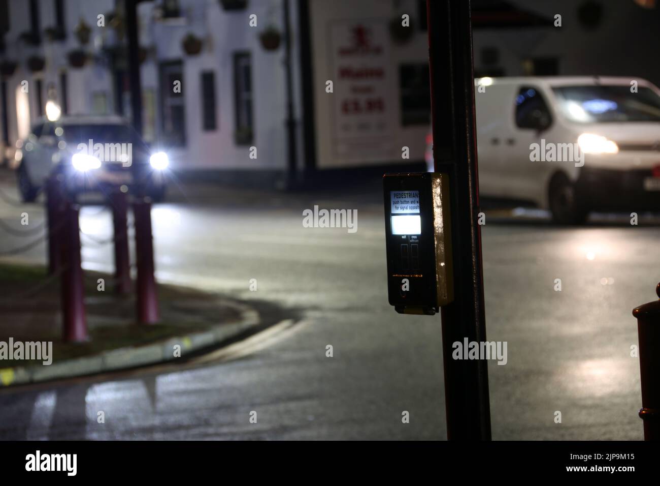 Prestwick Cross, Main Street, Prestwick, Ayrshire, Scotland, UK. Night ...