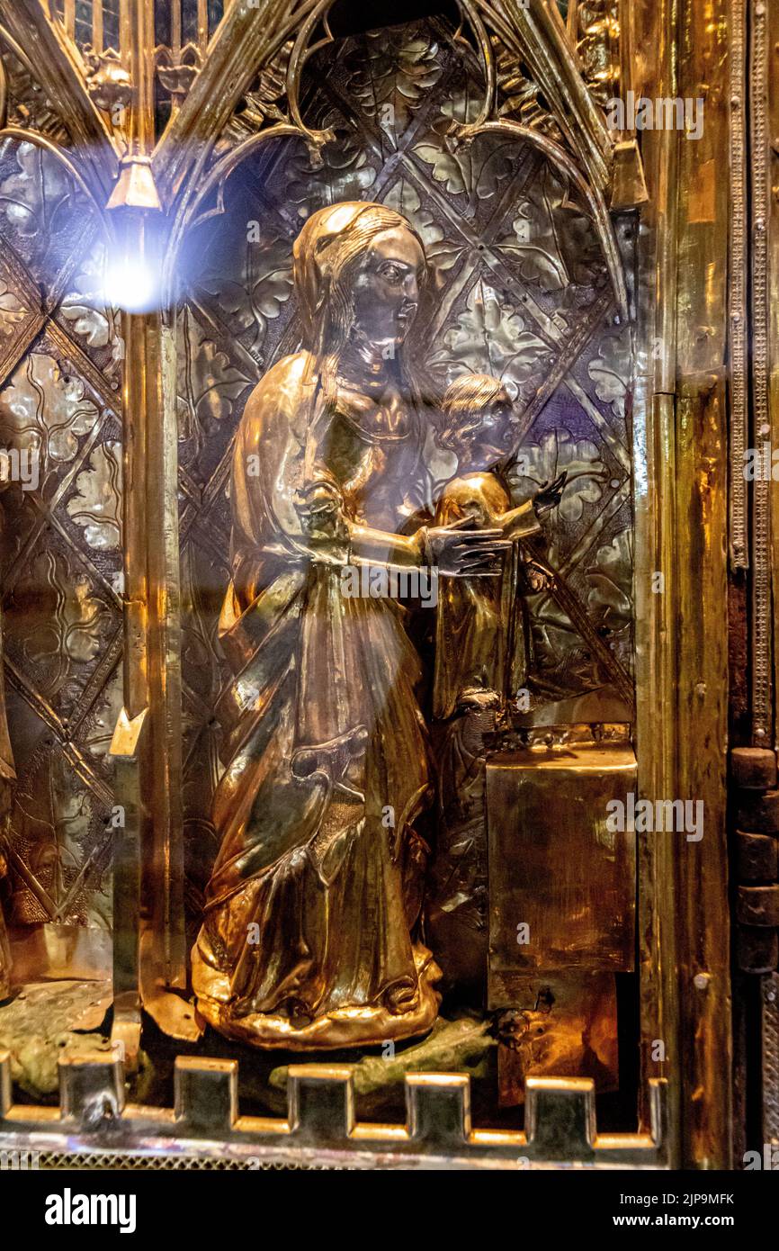 Guimaraes, Portugal. The Triptych of the Nativity, a portable ...