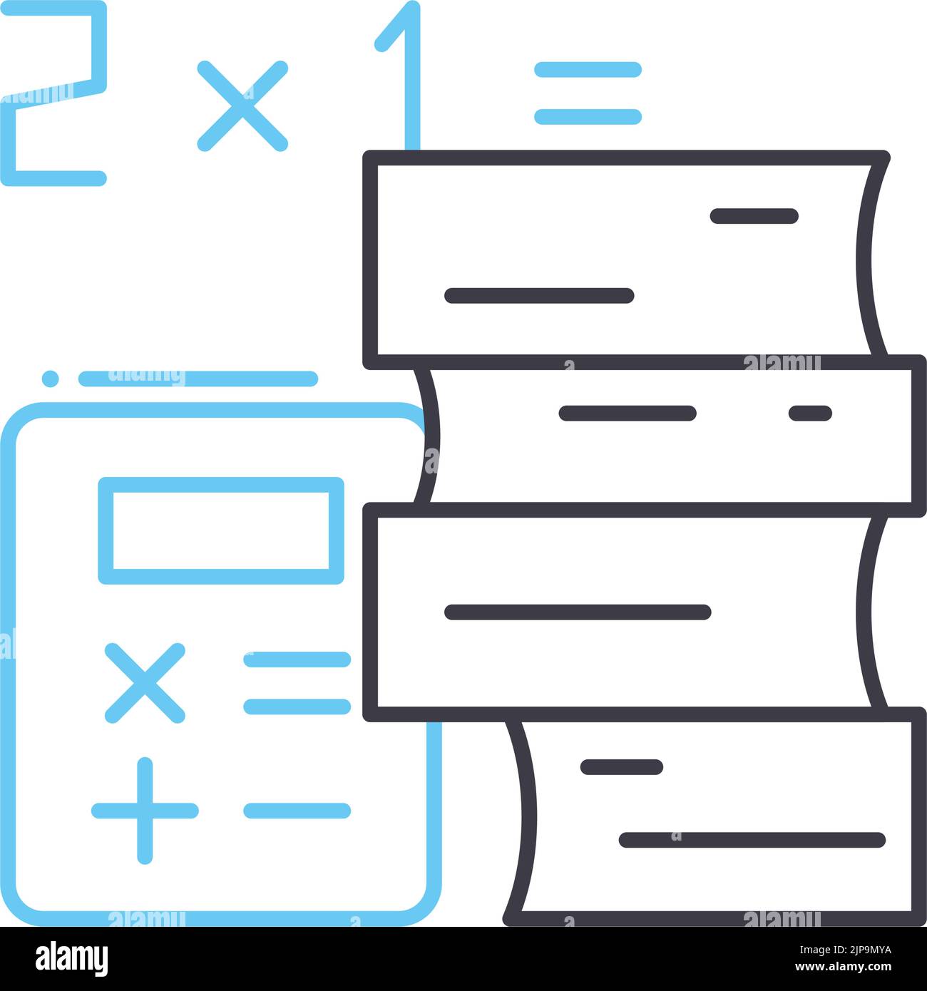 math line icon, outline symbol, vector illustration, concept sign Stock ...