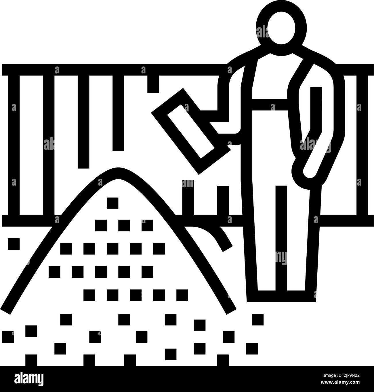 resin bound surfaces line icon vector illustration Stock Vector Image ...