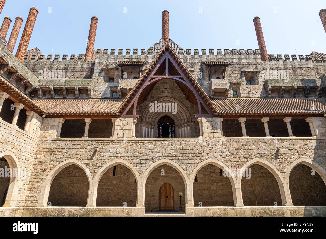 Guimaraes, Portugal. The Paco dos Duques de Braganca (Palace of the ...