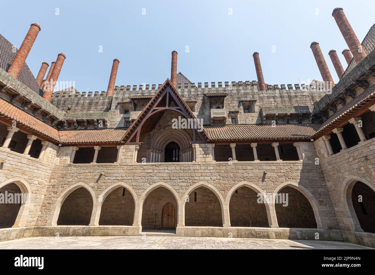 Guimaraes, Portugal. The Paco dos Duques de Braganca (Palace of the ...