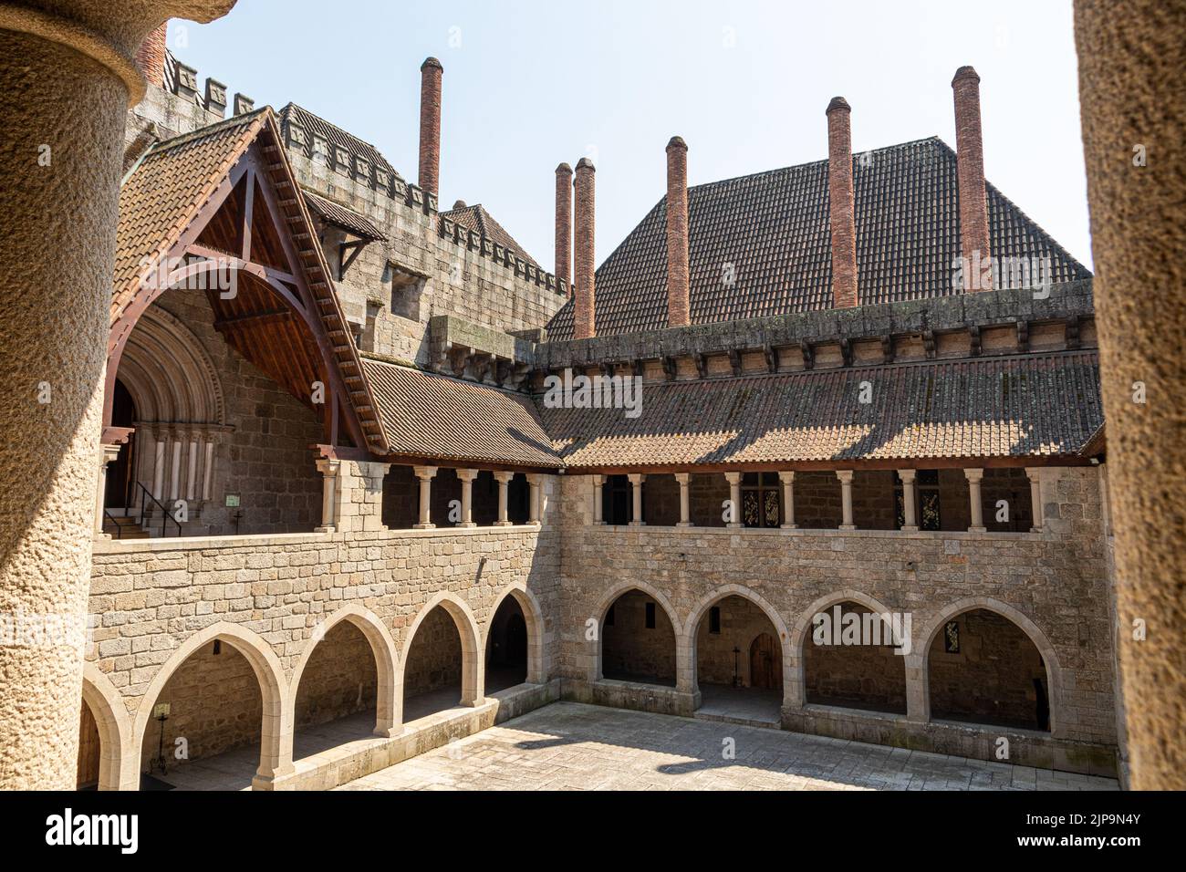 Guimaraes, Portugal. The Paco dos Duques de Braganca (Palace of the ...