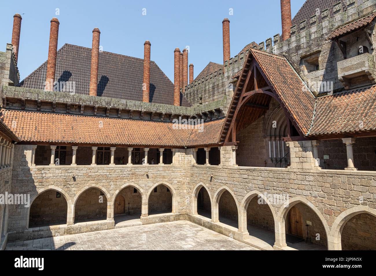 Guimaraes, Portugal. The Paco dos Duques de Braganca (Palace of the ...