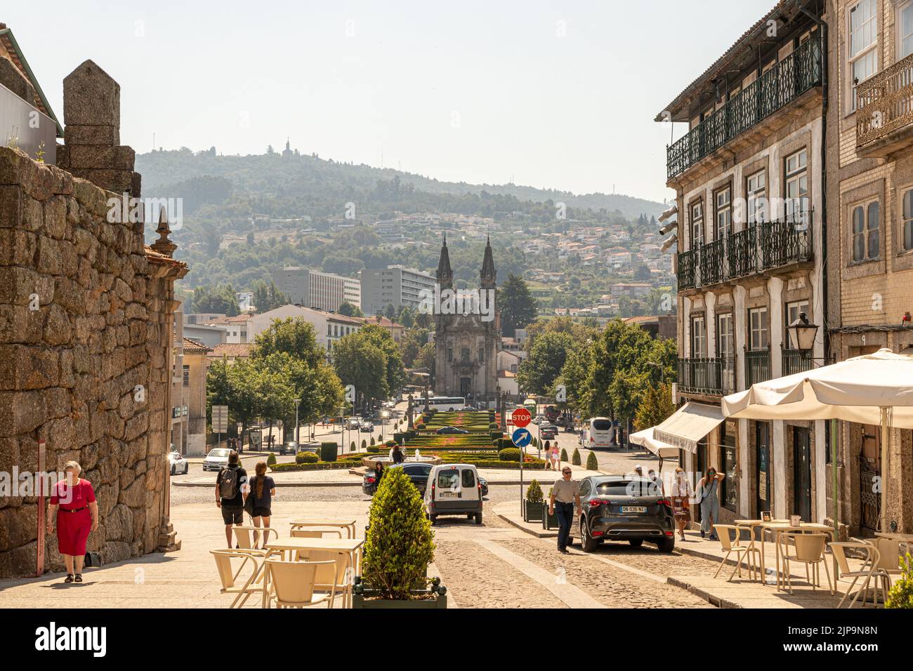 Guimaraes, Portugal. The Igreja de Sao Gualter (St Walter Church) and ...