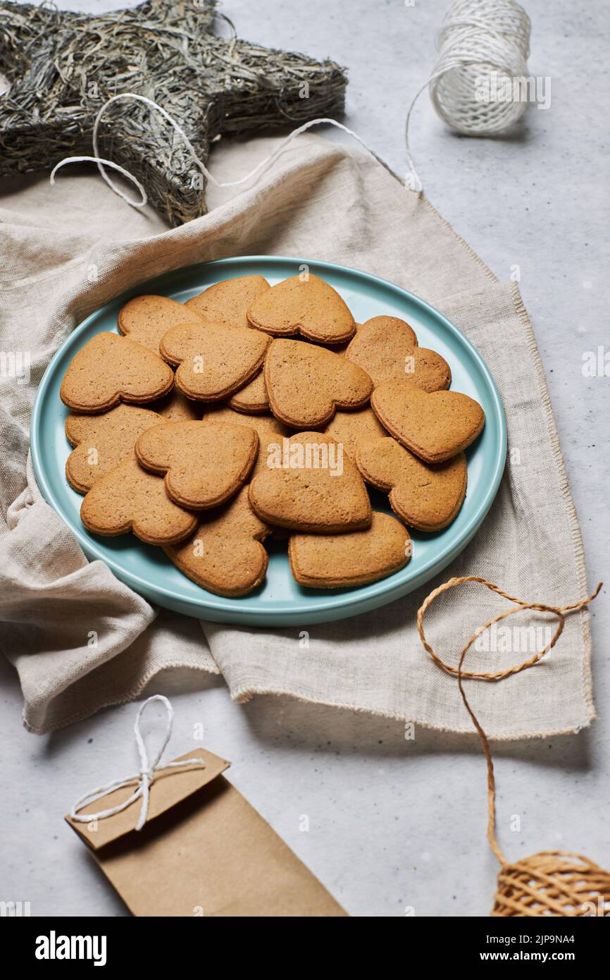 heart shaped, christmas cookies, giving, heart-shapeds, christmas ...