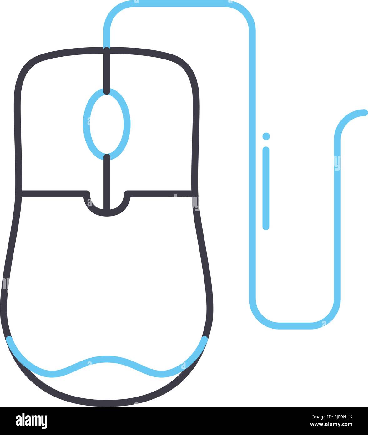 mouse line icon, outline symbol, vector illustration, concept sign Stock Vector Image & Art - Alamy