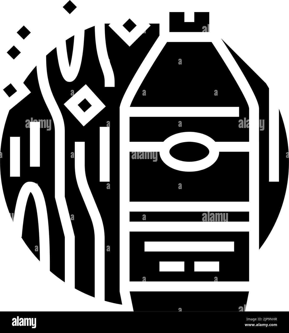 wood cleaner detergent glyph icon vector illustration Stock Vector ...