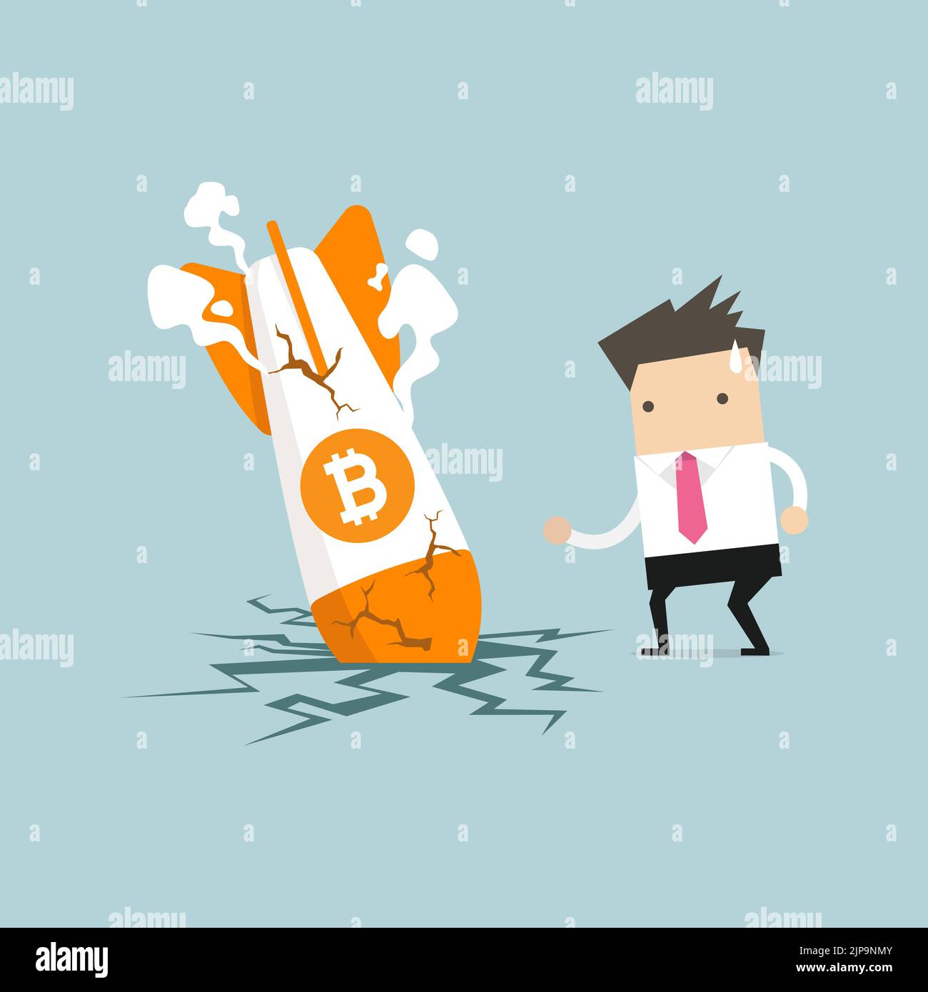 Businessman Rocket Stock Vector Images Alamy
