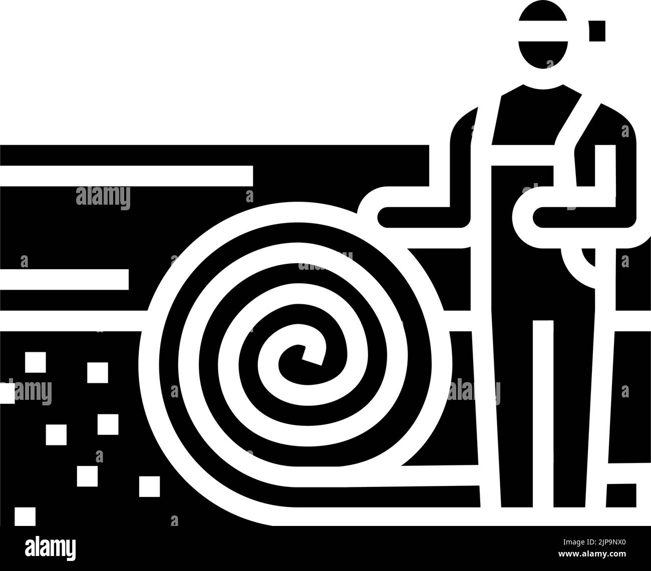 turf laying glyph icon vector illustration Stock Vector Image & Art - Alamy