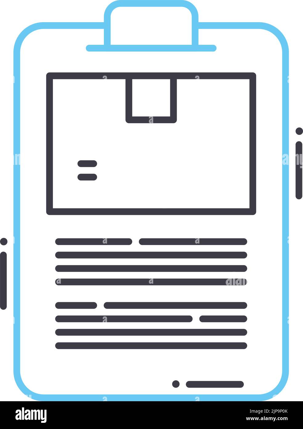 inventory line icon, outline symbol, vector illustration, concept sign Stock Vector Image & Art ...