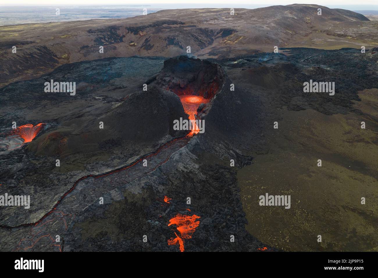 Iceland volcanos aerial hi-res stock photography and images - Alamy