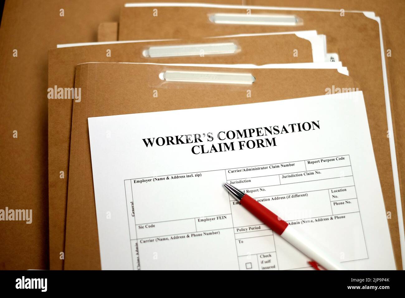 Workers Compensation Claim form on files complaint for work injury ...
