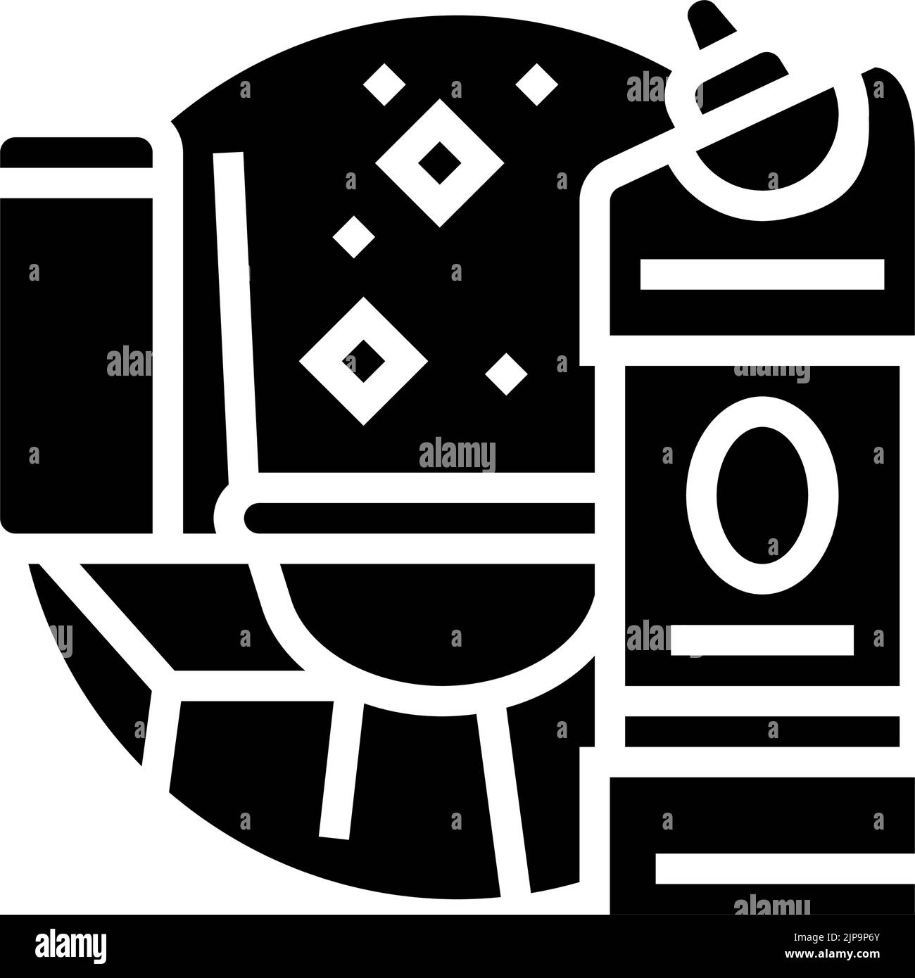 toilet cleaner detergent glyph icon vector illustration Stock Vector ...