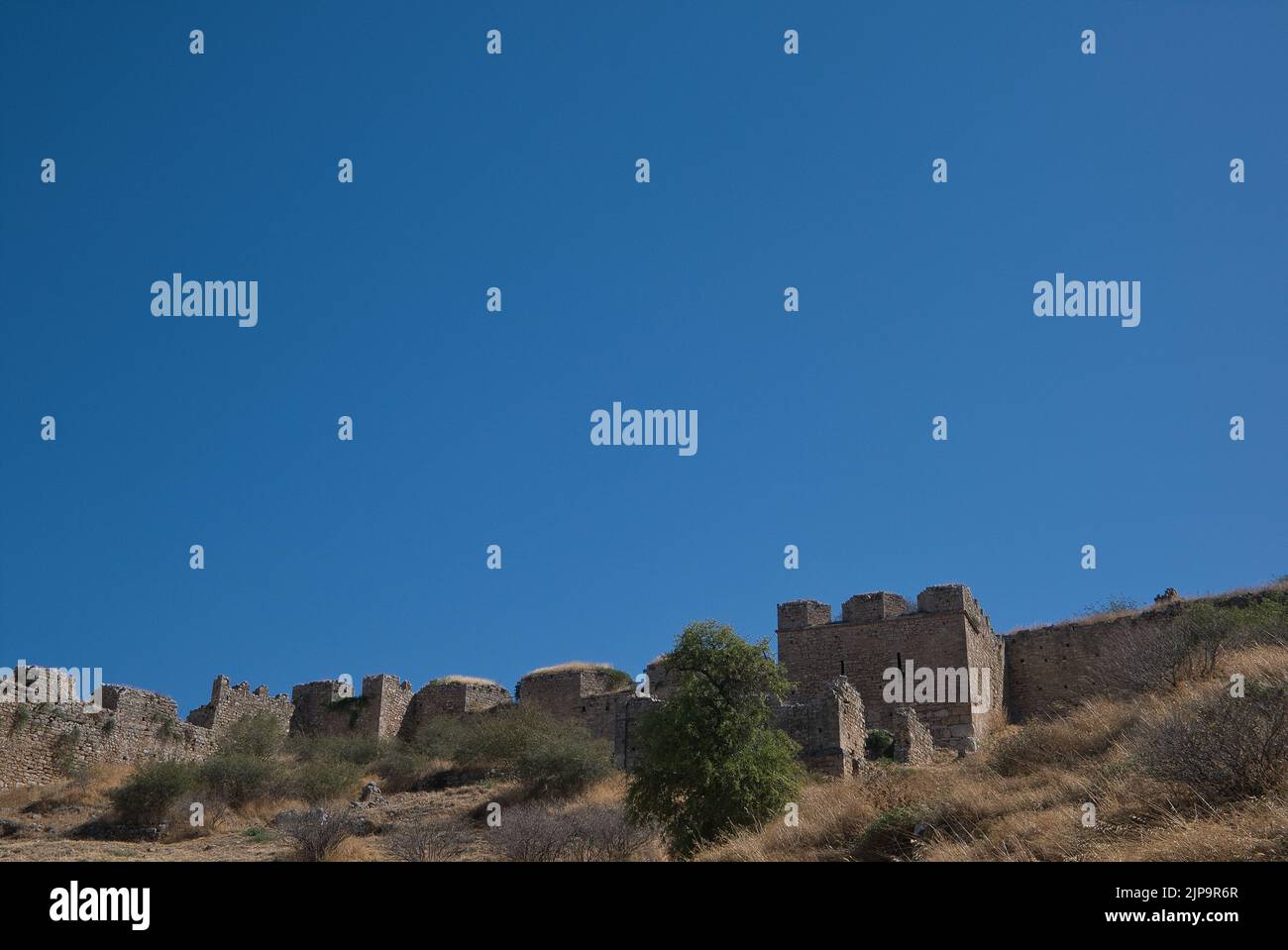 Walls view in acrocorinth hi-res stock photography and images - Alamy