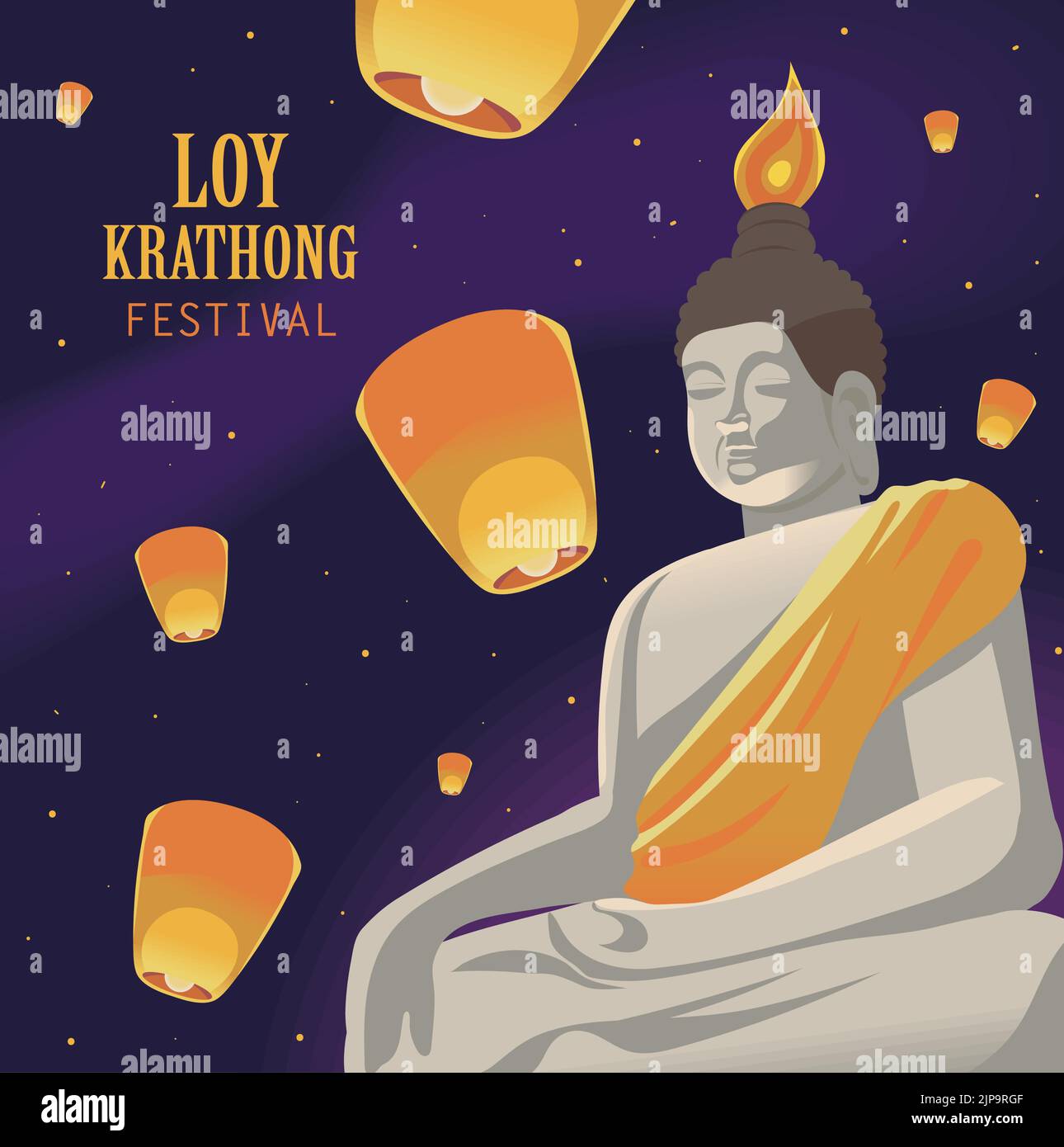 loy krathong festival Stock Vector Image & Art - Alamy
