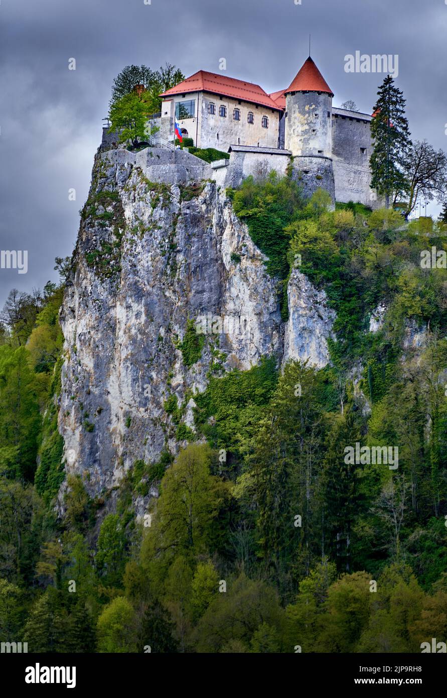 Bled castle near lake hi-res stock photography and images - Alamy