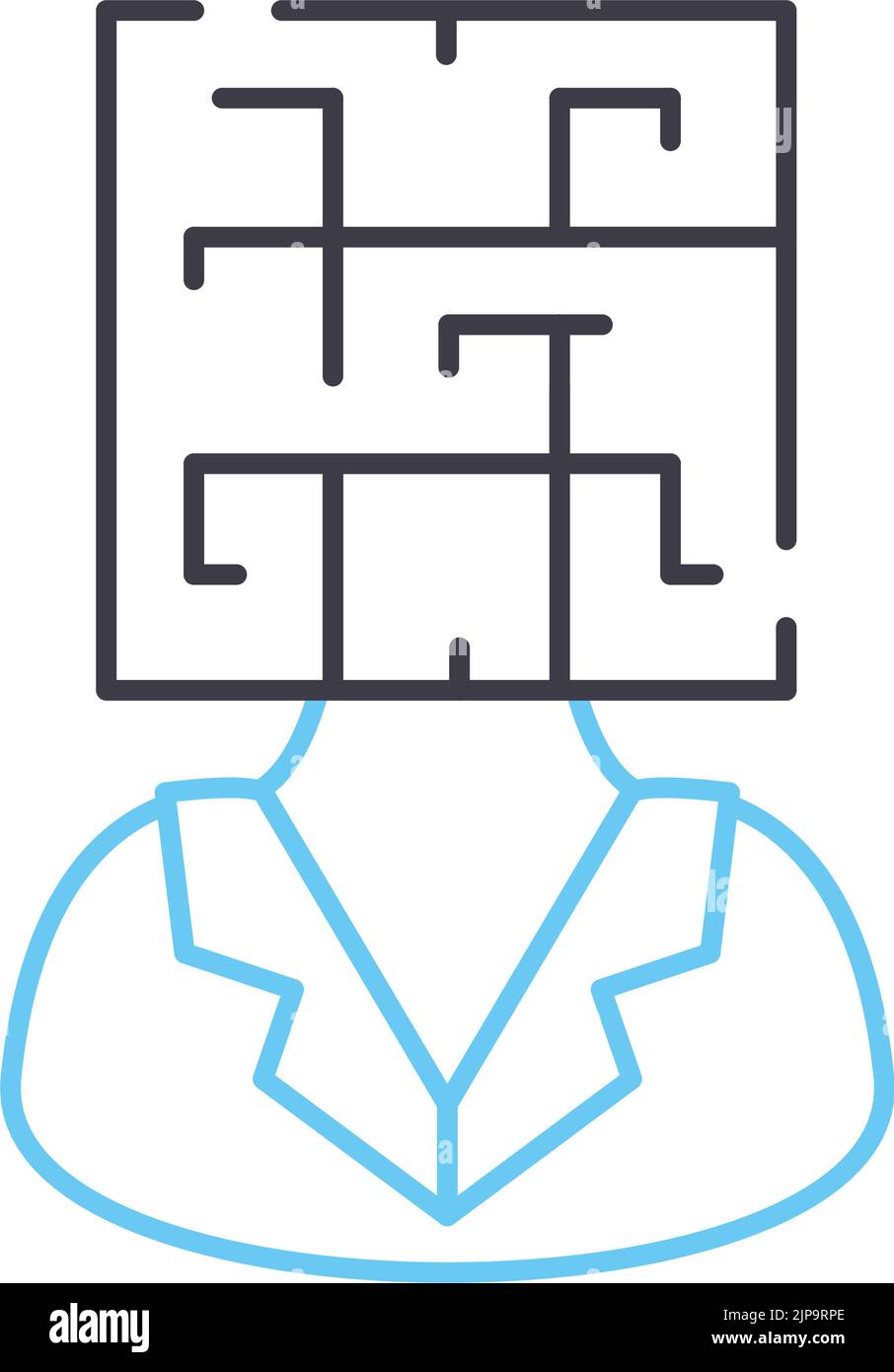 Square labyrinth maze icon symbol hi-res stock photography and images ...