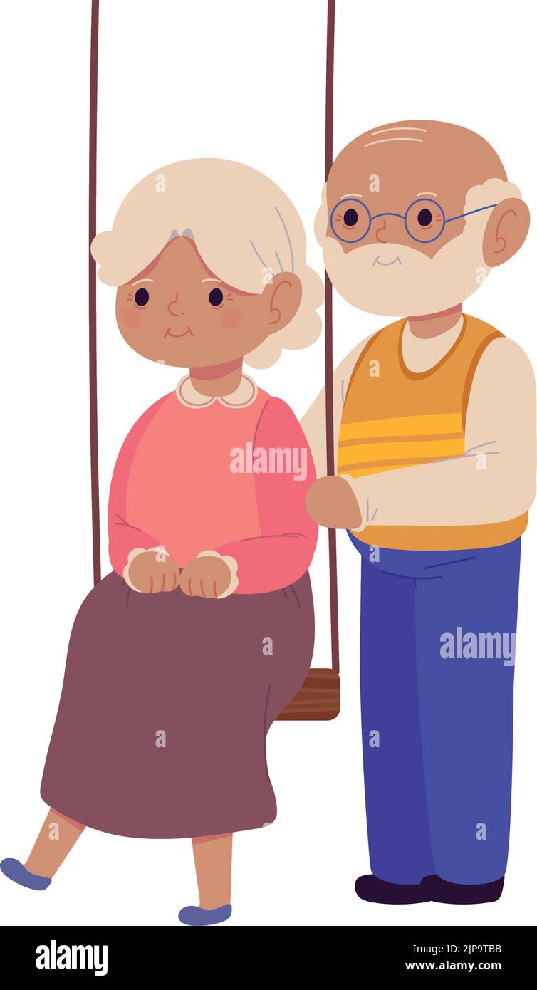 Happy couple playing together in Stock Vector Images - Alamy
