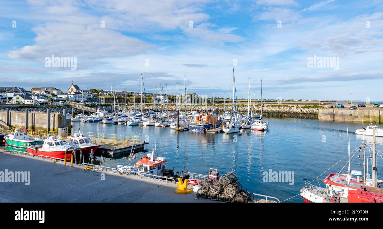 Boats moored in Kilmore Quay harbour in southern Ireland Stock Photo ...