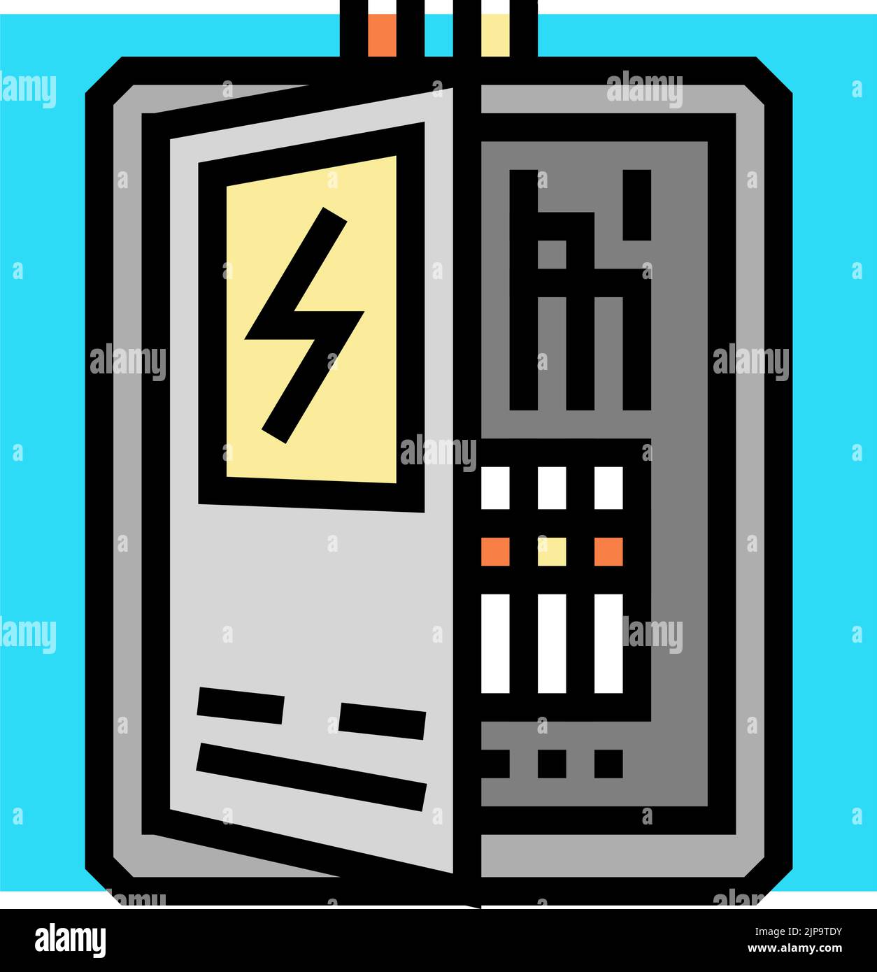 Electrical tower worker Stock Vector Images - Alamy